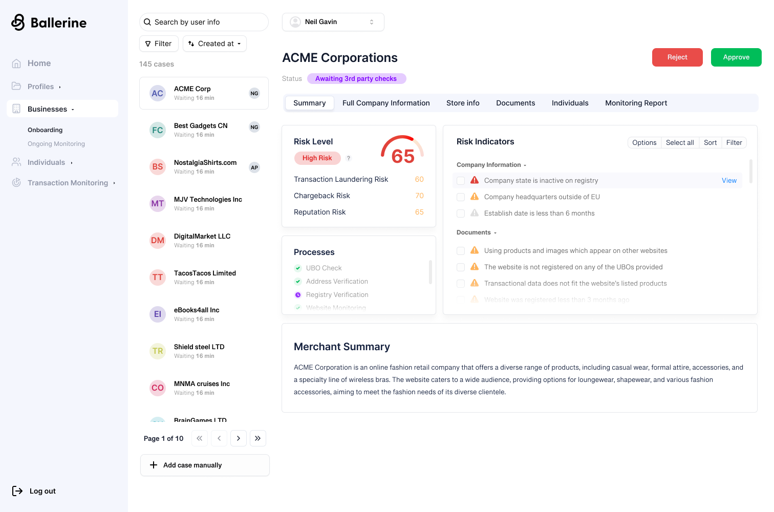 Case Management Overview | Ballerine Documentation